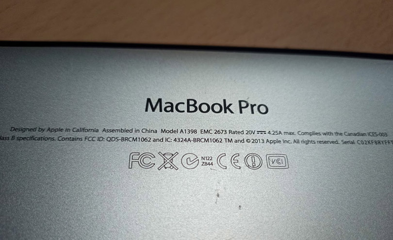 Refurbished MacBook Pro for sale | A1398, 256GB SSD, 8GB RAM, 15 ...
